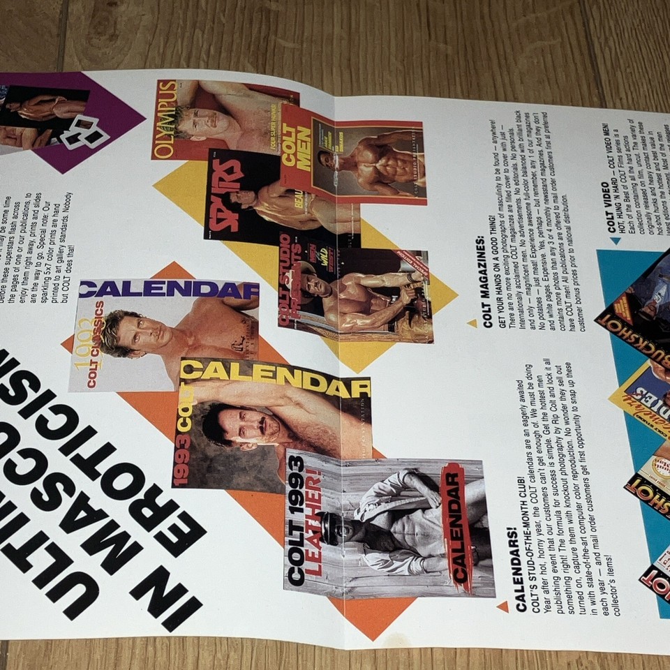 The Colt Man Studio Catalogue! Gay. Steve Kelso. Magazine, calendar ...