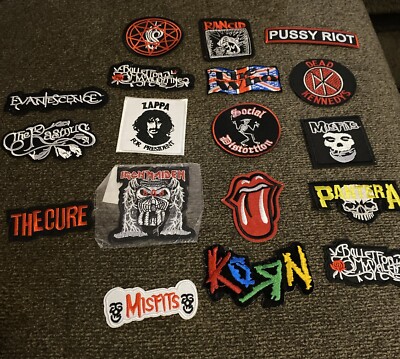 Mixed Lot Of 18 Different Rock, Band, Music Group Patches | eBay