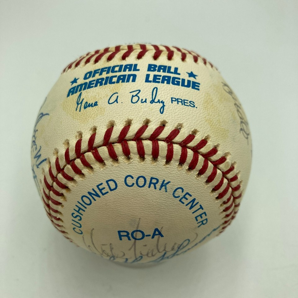 1978 Yankees World Series Champs Team Signed Baseball JSA COA | eBay