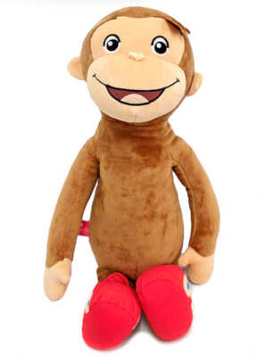 Curious George nice monkey Plush Doll enthusiastic toy Collection happy ...