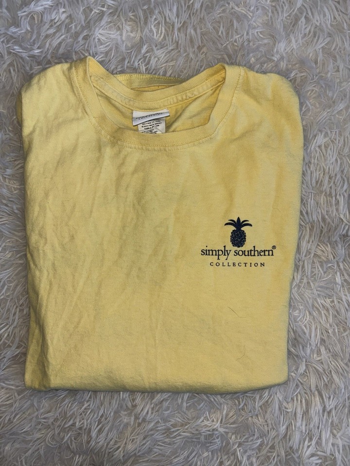 Simply Southern Sz. M Yellow “ You Had Me At Y’all” Tee. Fun | eBay
