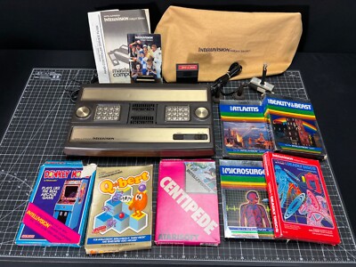 1979 Intellivision Game Console Bundle with 8 games, manuals, dust ...