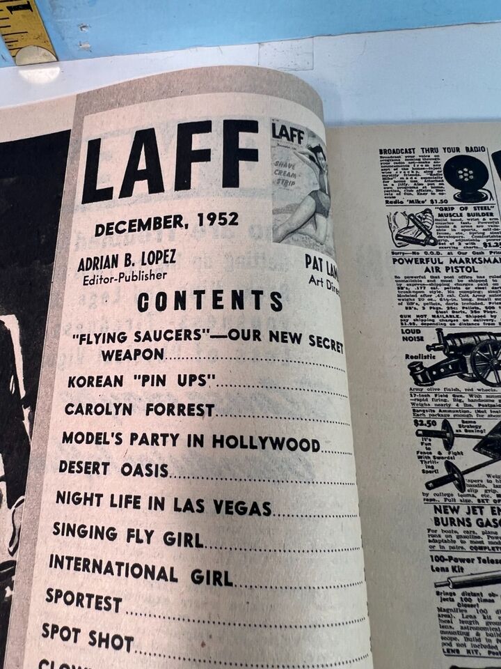 December 1952 LAFF Pinup Cheesecake Magazine | eBay