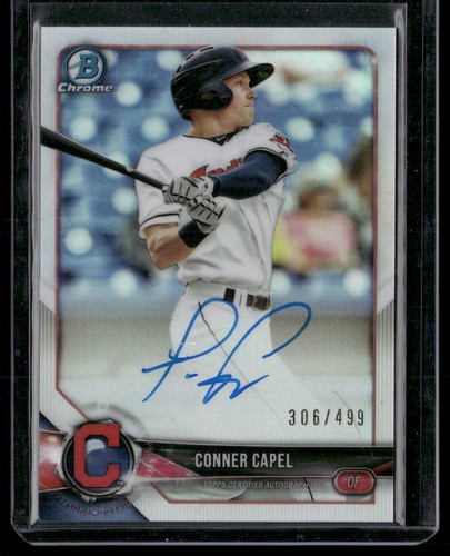 2018 Bowman Chrome Conner Capel BCPA-CC Prospects Autographs Refractor ...