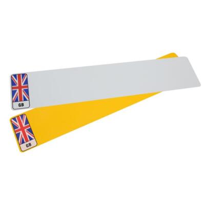 Pair MOT UK Road Legal Car Van Registration Standard Multicolored ...