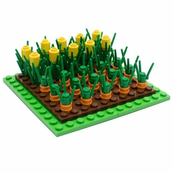 LEGO Vegetable Garden Field Corn Carrot Grass City Farm Toy Play ...