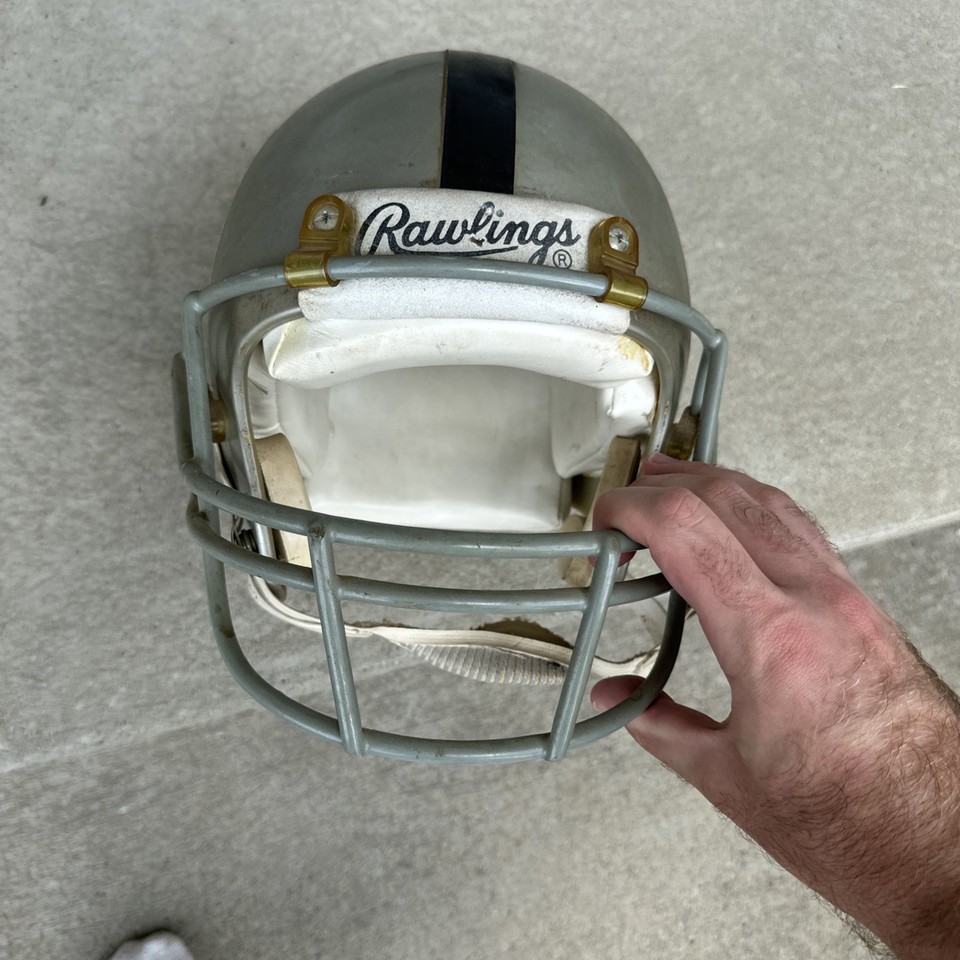 Vintage Rawlings ANFL Football Helmet Large OAKLAND RAIDERS EORR NFL ...