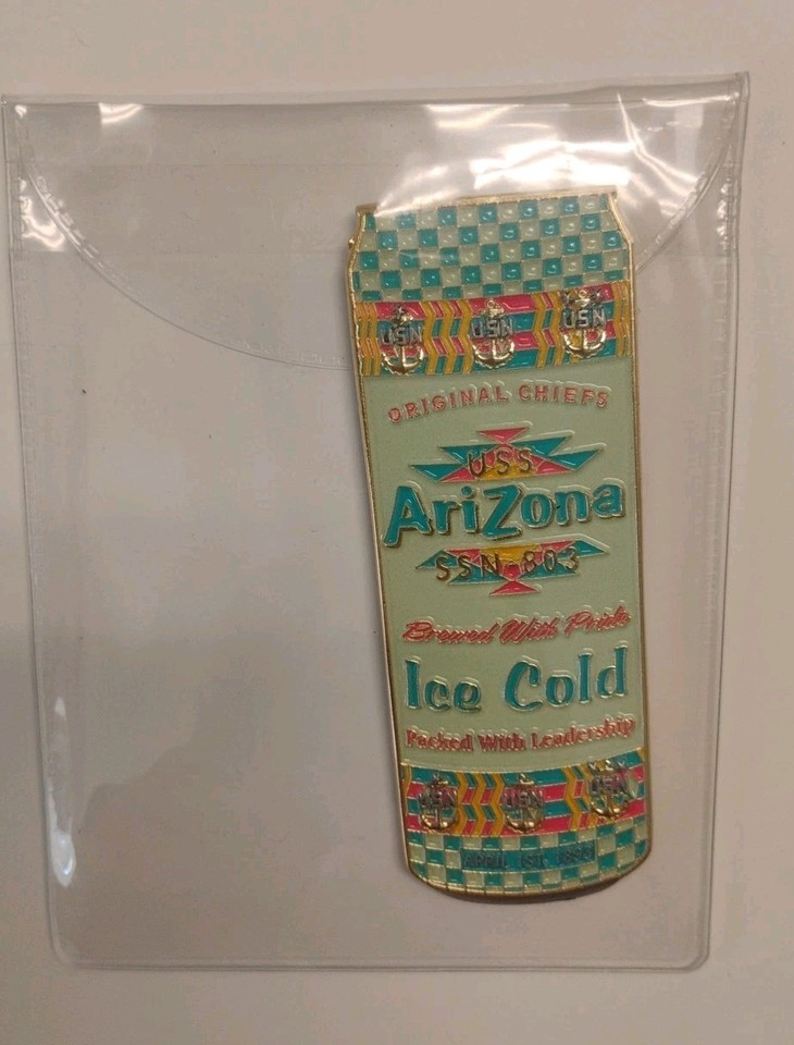 USS Arizona Ships Chiefs Challenge Coin Can SSN 803 | eBay
