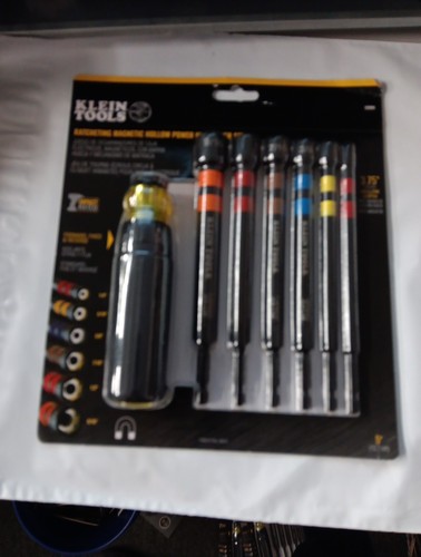 Klein Tools 32950 Ratcheting Impact Rated Hollow Nut Driver Set, 6 SAE ...