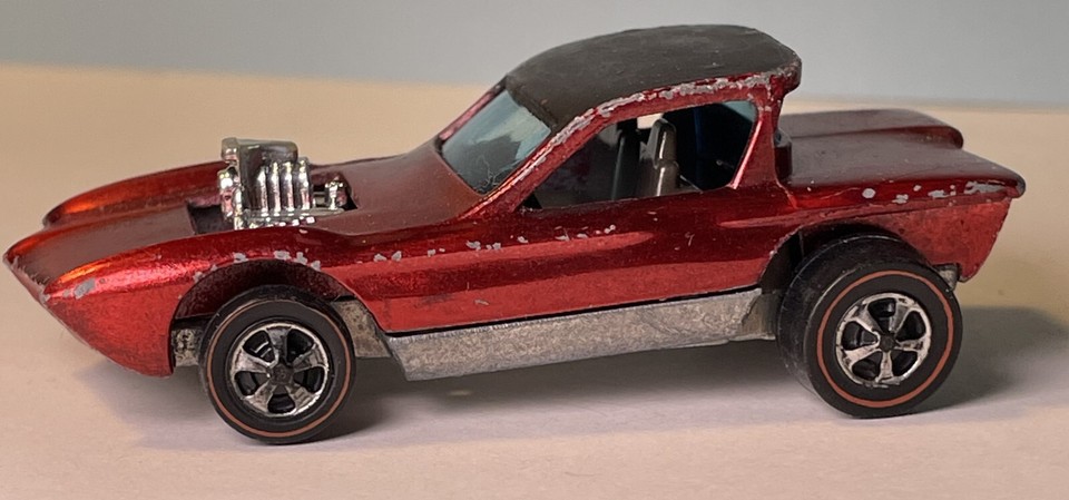 1967 Hot Wheels Redline Red Python Dark Interior Black Roof Hong Kong | eBay