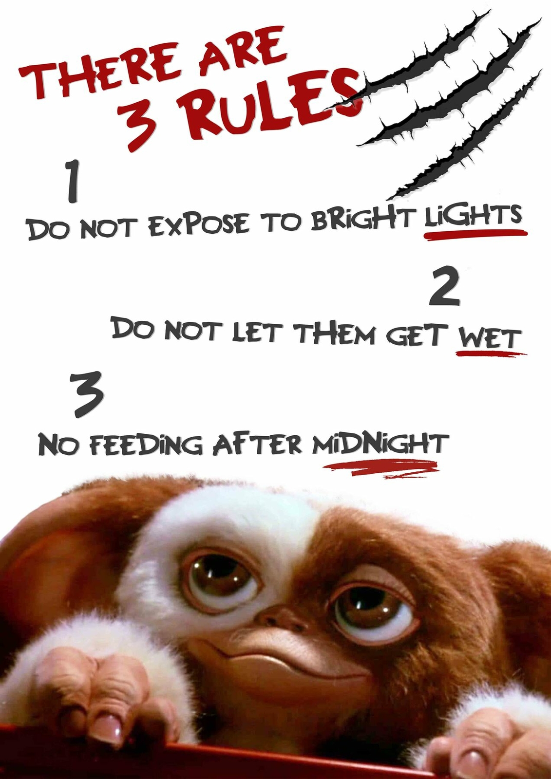 Gremlins - 3 Rules Classic Cult Movie Poster Picture Print - Sizes A5 ...