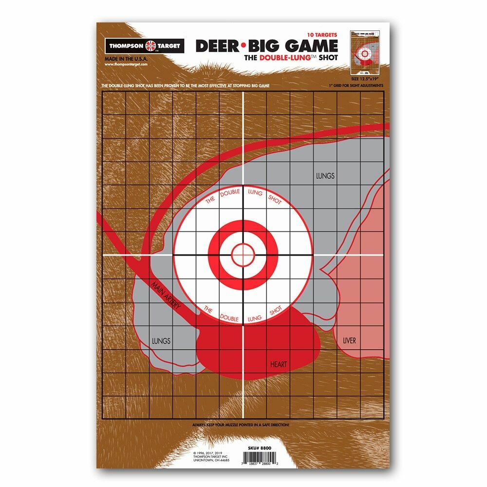 Thompson Target | Life-Size Deer Hunting Vitals Shooting Targets (12.5 ...