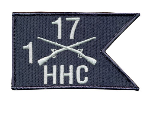 HHC co 1-17 Infantry, 1st BN, 17th Infantry Hook & Loop Guidon Patch ...