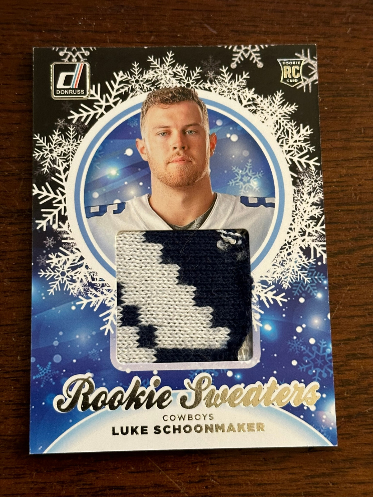 2023 Panini Donruss Rookie Sweaters RELIC Luke Schoonmaker Dallas ...