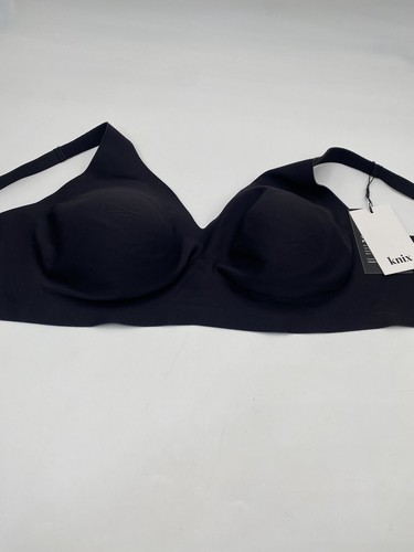 New KNIX Revolution Bra Size L++ Black Removable Pads Plunge Wireless ...