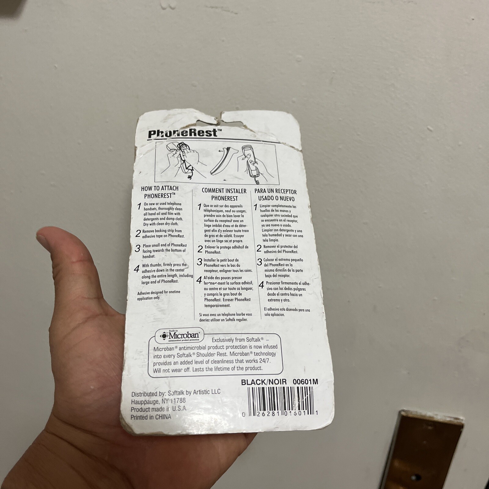 Softalk 00601m Antibacterial Phonerest Shoulder Rest With Microban Black for sale online | eBay