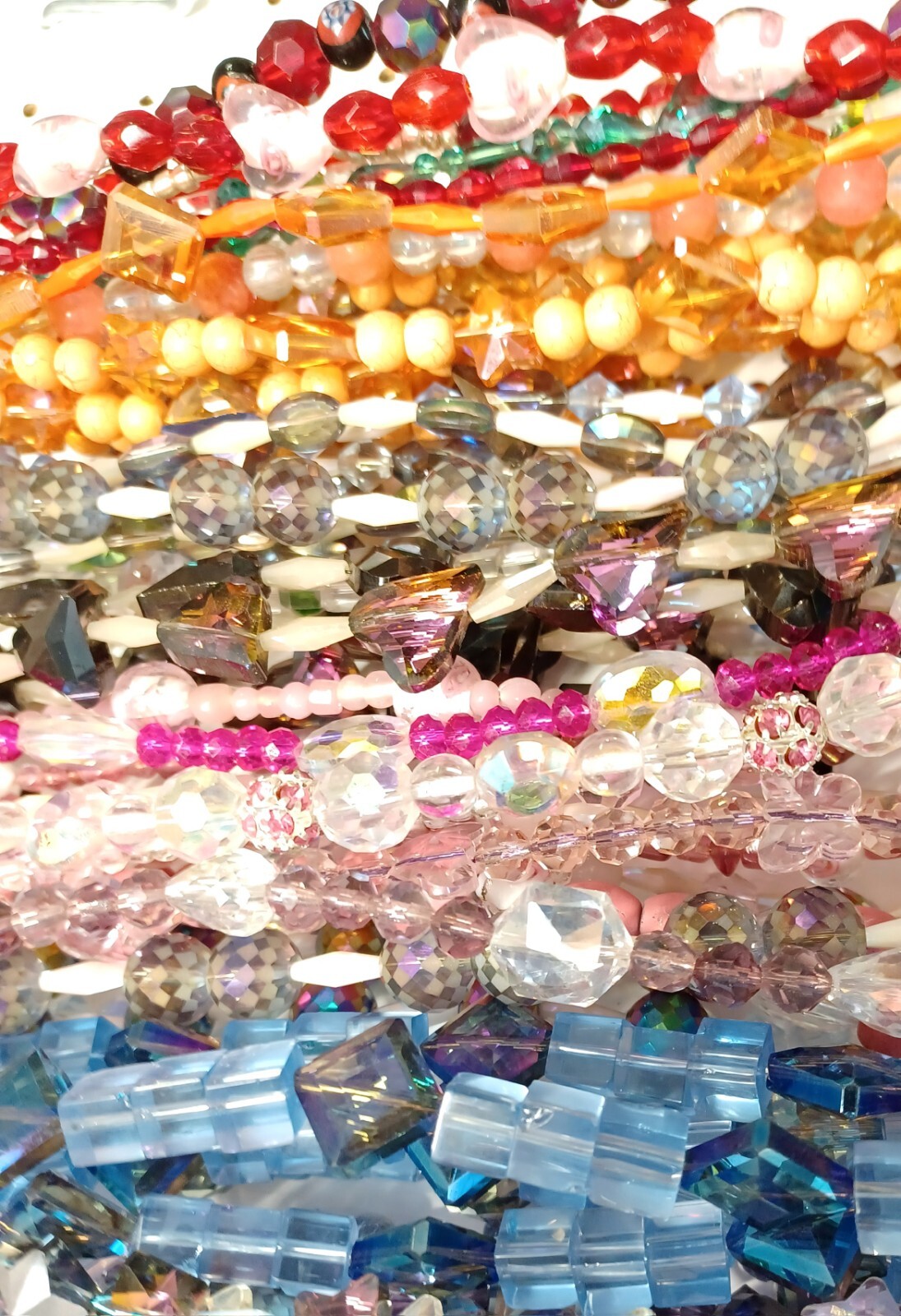 12x Glass bead strands beading lots jewelry making lot Crystal beads ...