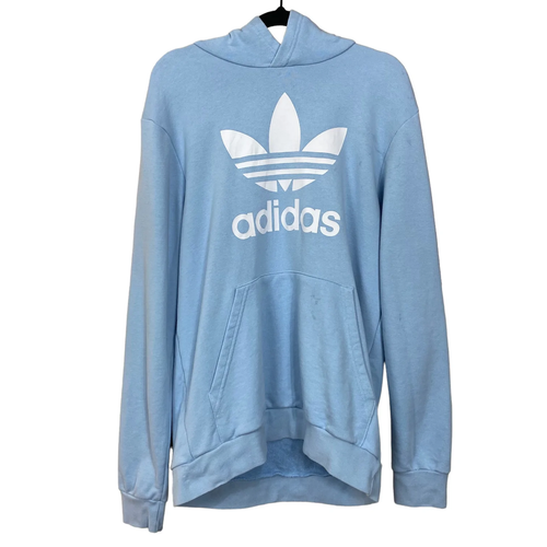 Adidas Light Blue Trefoil Logo Pullover Hoodie Size S | eBay