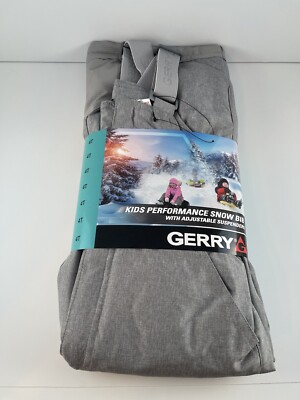 GERRY Unisex Kid's Performance Bibs Snow Pants Adjustable Gray, Size 4T ...