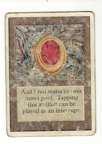Mox Ruby Unlimited Power 9 Magic the Gathering Card MTG Reserved List ...