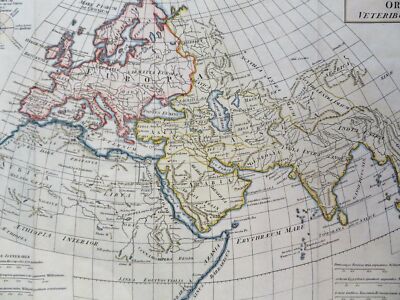 Ancient World Europe North Africa Middle East India Mediterranean 1797 ...