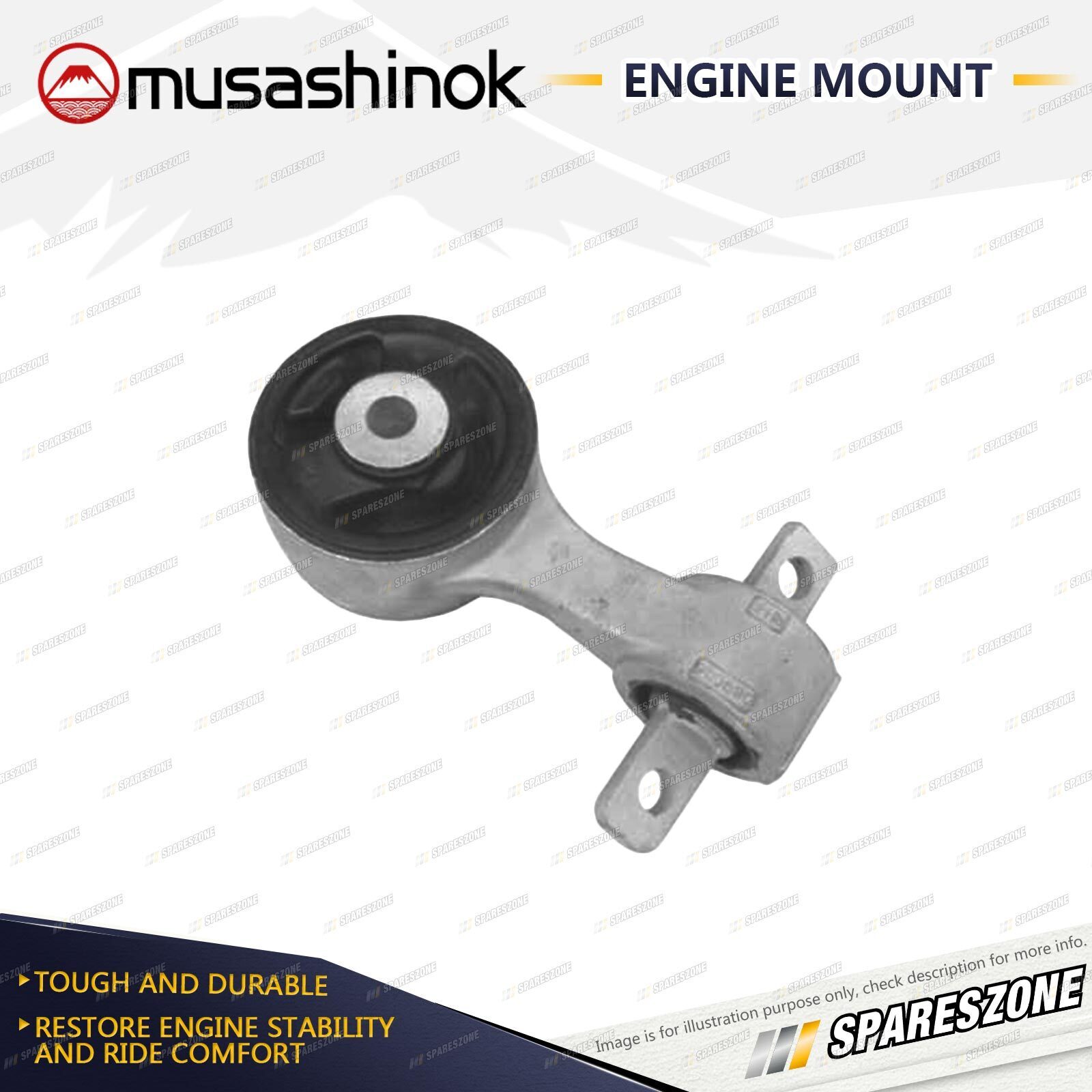 1x Musashinok Rear Lower Torque Rod Engine Mount for Honda CRV RE4 2.4 ...