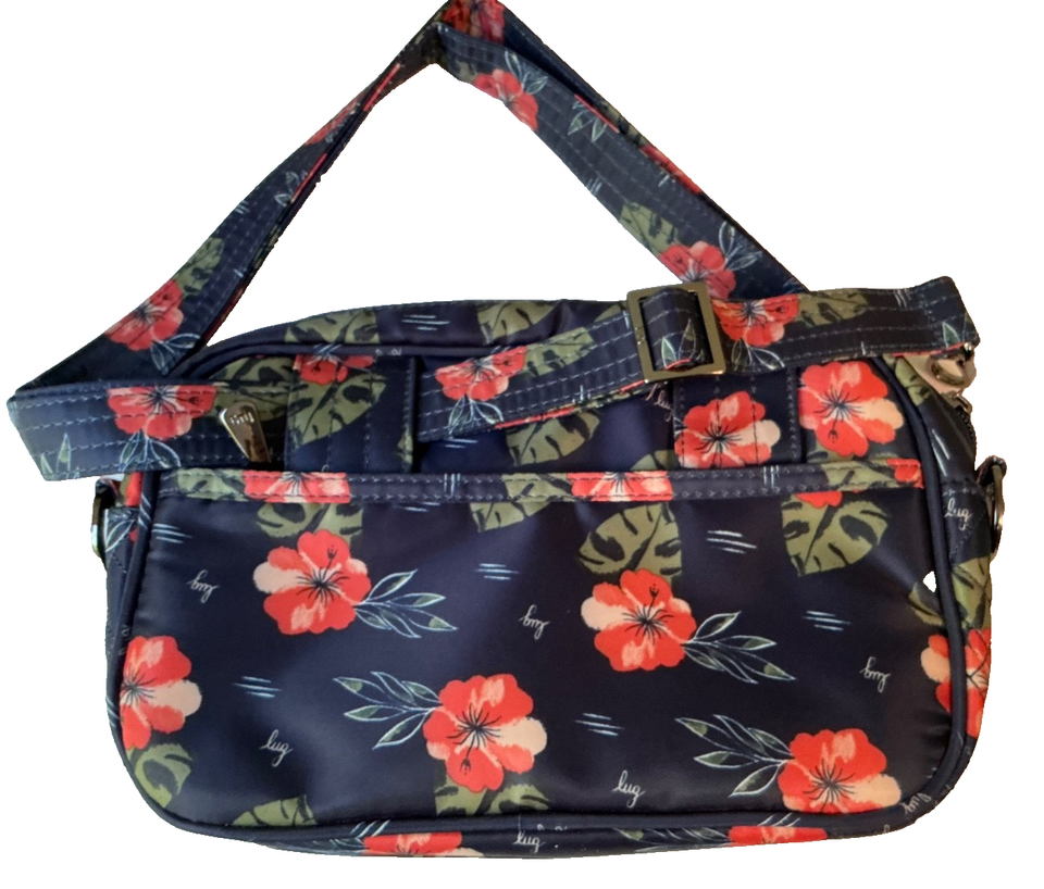 Lug Carousel Convertible Crossbody Belt Bag Purse Aloha Navy Hibiscus ...