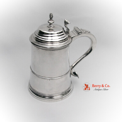 American Colonial Tankard William Holmes 1750-1780 Boston Coin Silver ...
