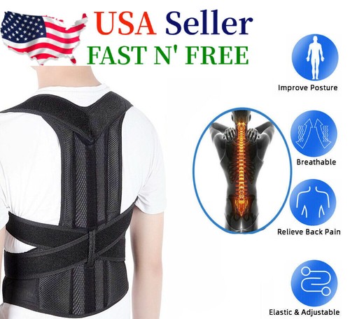 Back Support Belt for Hunchback Improve Posture Lumbar Shoulder ...