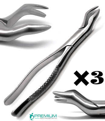 3 Pcs Dental Extracting Forcep 88L Molar Tooth Extraction Surgical ...