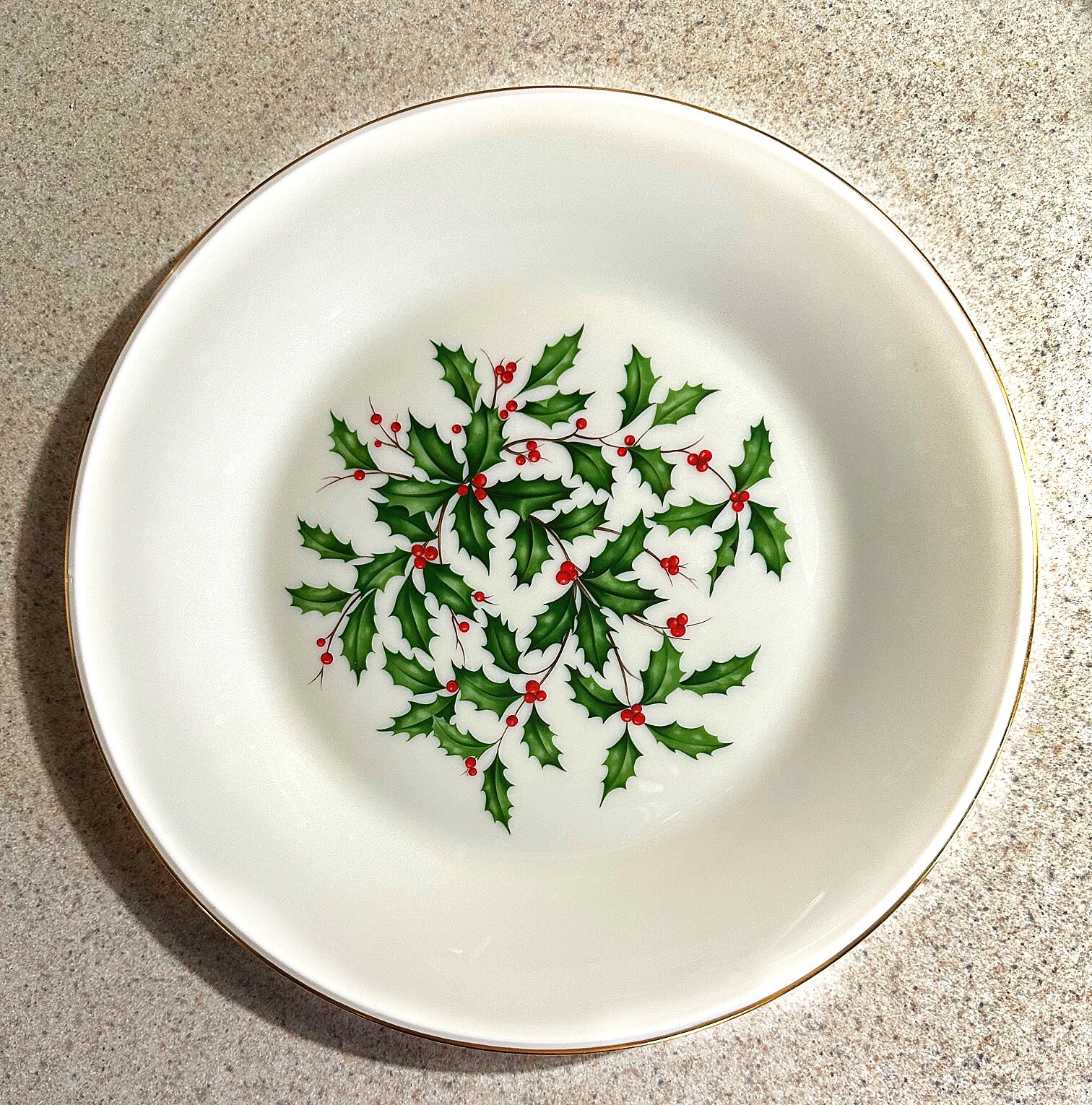Lenox China Dinner Plate Holly Berry Pattern 10 1/2 " | eBay
