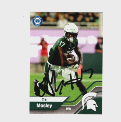 Tre Mosley Michigan State Spartans football signed autographed trading ...