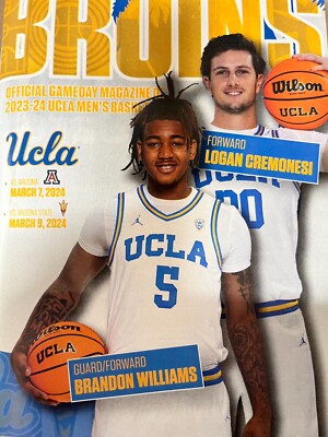 2023- 2024 UCLA BRUINS GAMEDAY MAGAZINE ARIZONA MENS 2025 FINAL FOUR ...