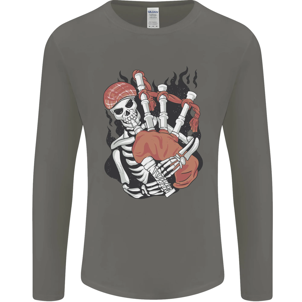 Bagpipes Skeleton Mens Long Sleeve T-Shirt | eBay