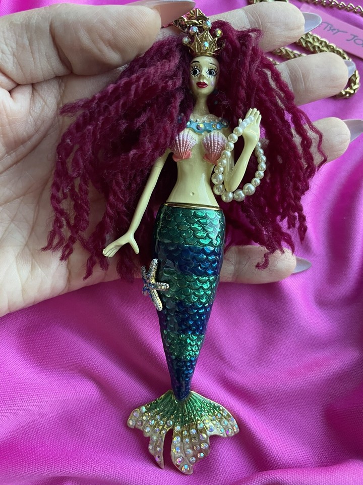 Betsey Johnson Shell Shocked Vintage HUGE Mermaid Doll Red Head Long ...