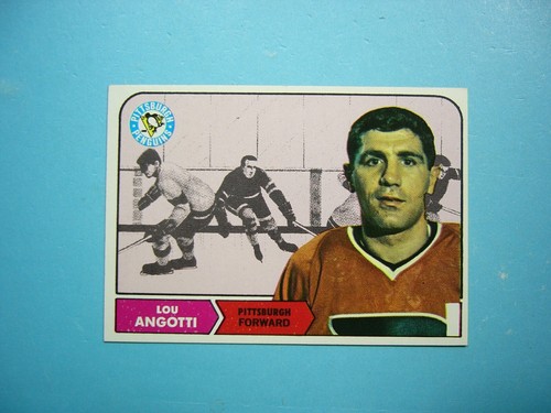 1968/69 TOPPS NHL HOCKEY CARD #103 LOU ANGOTTI NM SHARP!! 68/69 TOPPS ...