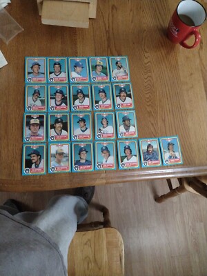 1984 Gardners Milwaukee Brewers Series 2 Set (22 cards) Yount, Molitor ...