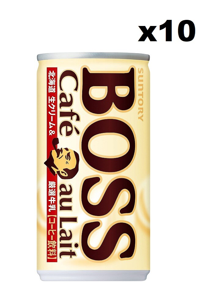 Suntory Boss Coffee (185 g x 10 Cans), Popular Japanese Drink, Made in ...