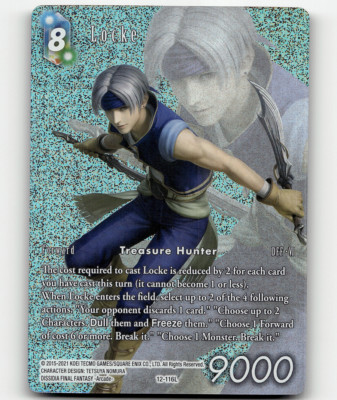 FOIL - Final Fantasy Locke (Full Art) From Nightmares Legend | eBay