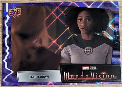 2022 Upper Deck WandaVision Purple Spell Parallel Base Card #63 Take It ...
