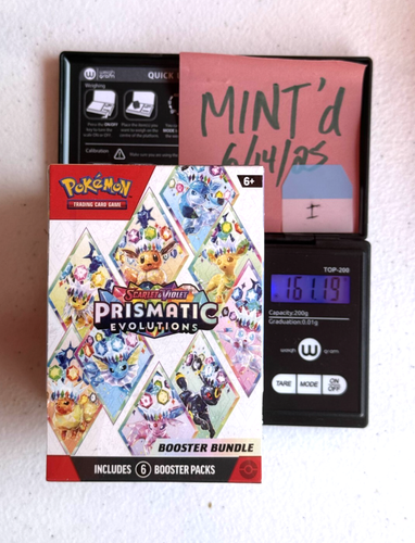 🔥161.19g Heavy GOD Potential Pokémon Prismatic Evolutions Booster ...