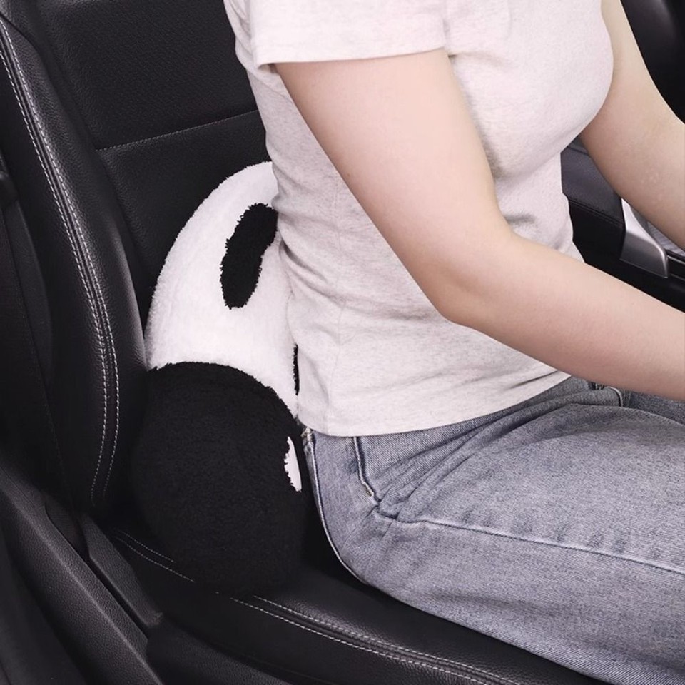 Panda Panda Car Headrest Panda Auto Waist Support Cushion Interior ...