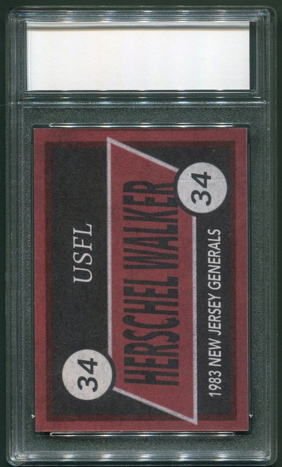 Custom 1983 Herschel Walker New Jersey Generals USFL Rookie Year ...