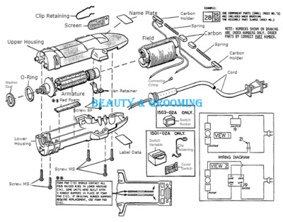 Genuine OSTER Showmaster Shearmaster Clipmaster Motor Parts 120/220v ...