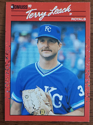 TERRY LEACH KANSAS CITY ROYALS 1990 DONRUSS BASEBALL CARD #534 | eBay