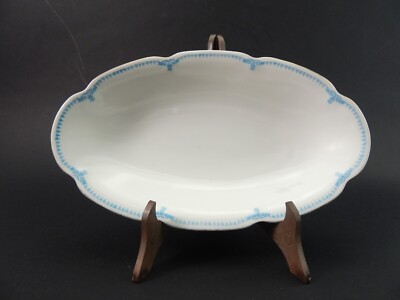 Antique 1926 Art Deco Précieuse Ravière Vassoir Ovale Porcelaine KPM ...