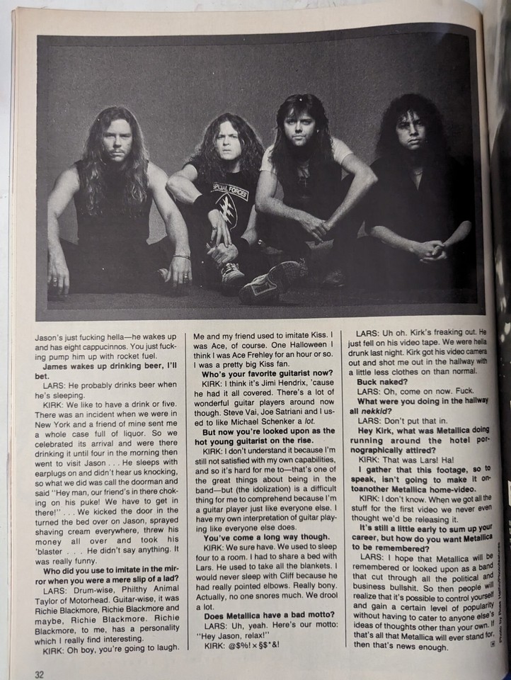 Creem Magazine Metal 1988 Van Halen, Metallica, Kingdom Come, Yngwie ...