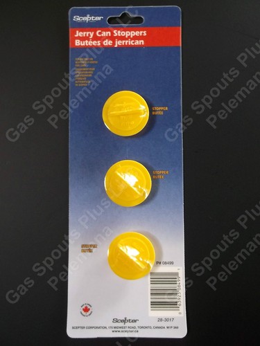 NEW SCEPTER STOPPER CAPS REPLACEMENTS JS1710 Package of 3 P# 08499 GAS ...