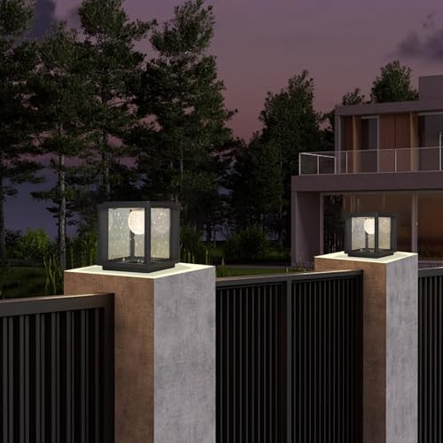 Solar Outdoor Post Lights Modern Solar Column Caps Lights IP65 ...