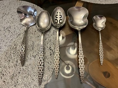 Lyon ROMANESQUE Stainless Hostess Serving Spoons Ladle Gravy EXCELLENT ...